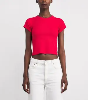 Eterne Ribbed Baby T-shirt - Red