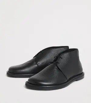 Studio Nicholson Leather Woodrow Desert Boots - Black