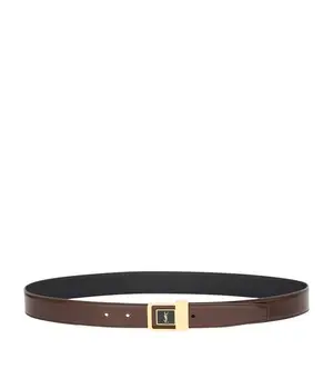 Saint Laurent Leather La 66 Belt