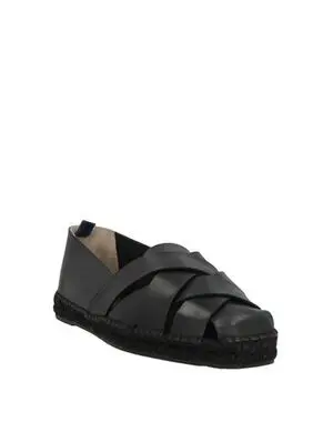 CastaÑer Leather Espadrilles - Black