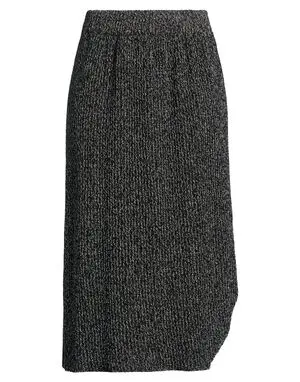ALYSI Two-tone Knitted Midi Skirt