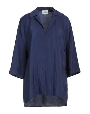 Alpha Studio Woven Oversized Shirt - Blue