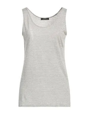 ARAGONA Linen And Cotton Tank Top