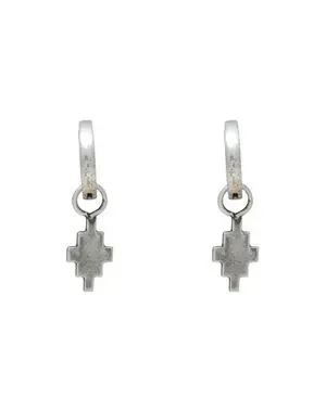 MARCELO BURLON COUNTY OF MILAN Earrings With Brand Logo - Silver