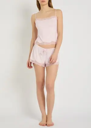SKIMS Lace-trim Stretch-modal Pyjama Set