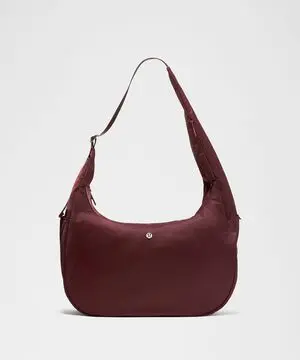 Lululemon City Essentials Oversized Shoulder Bag - Burgundy Bay/silver