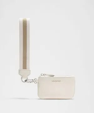 Lululemon Dual Pouch Wristlet - Light Ivory/lemon Lush/silver
