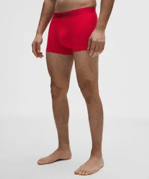 Lululemon Always In Motion Boxer Brief 3" Oxford Red