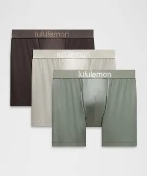 Lululemon Always In Motion Boxer Brief 5 - Mahogany Muse/willow Leaf/meadow Haze