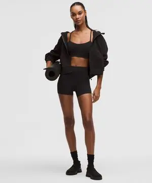 Women's Oversized Pullover Biker Shorts Set