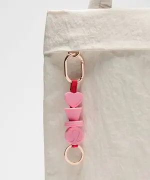 Lululemon Silicone Beaded Keychain