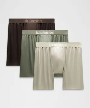 Lululemon Always In Motion Boxer Brief 7 - Mahogany Muse/willow Leaf/meadow Haze