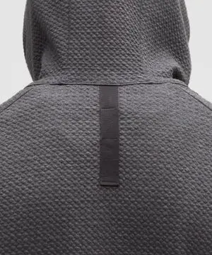 Lululemon Textured Cotton-blend Hoodie - Heathered Black/black