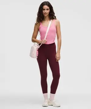 Lululemon Nulu Ribbed Cropped Tank Top - Candy Cloud