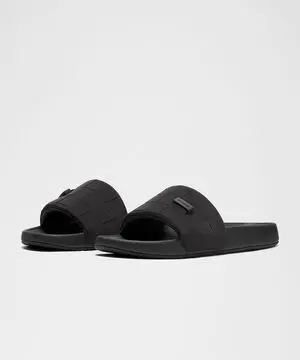 Lululemon Restfeel Woven Slide - Black/black/black