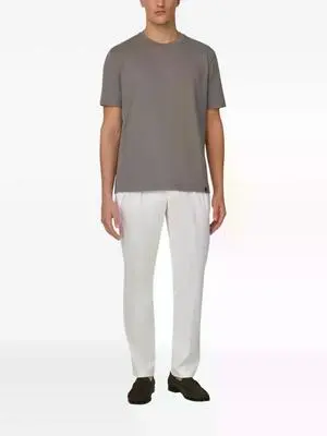 Boggi Milano High-performance Piqué T-shirt With S-cafè® Yarn - Grey