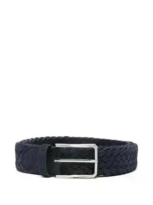 Canali Braided Belt - Blue