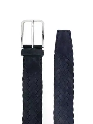 Canali Braided Belt - Blue