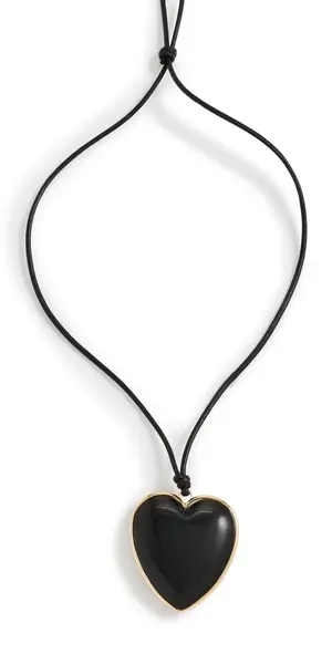 JENNIFER FISHER Heart Pendant Necklace - Smokey Quartz