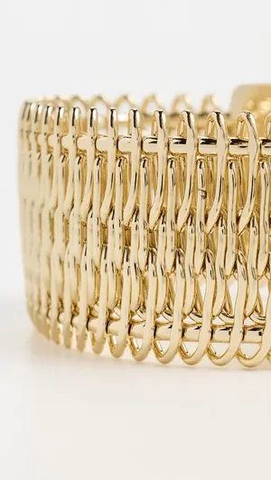 BY ADINA EDEN Mesh Cuff Bangle Bracelet