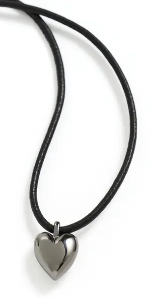 JENNIFER FISHER Puffy Heart Choker - Hematite