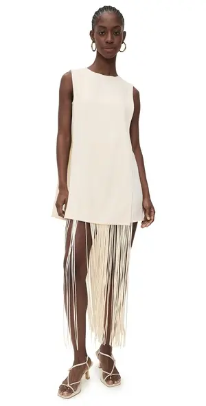 Alexis Mackenzie Sleeveless Fringe Mini Dress