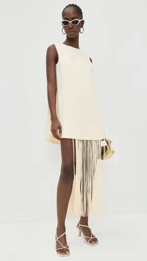 Alexis Mackenzie Sleeveless Fringe Mini Dress