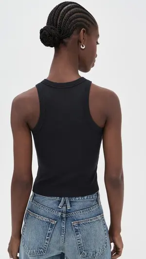 Marine Layer Lexi Rib Sun In Crop Tank