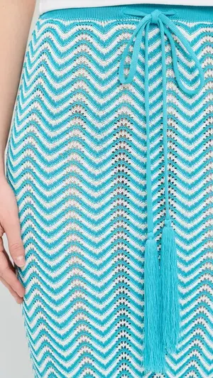 DUR DOUX Wave Knit Maxi Skirt