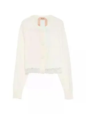 N°21 Lace Trim Cardigan