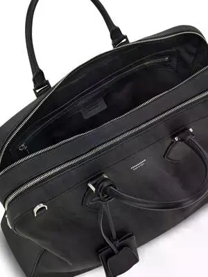 FERRAGAMO Leather Zip Tote - Black