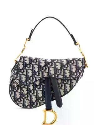 Dior Saddle Handbag Oblique Canvas Mini Shoulder Bag - Blue