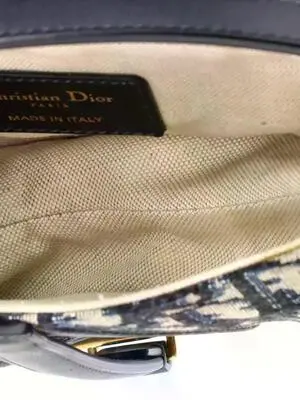 Dior Saddle Handbag Oblique Canvas Mini Shoulder Bag - Blue