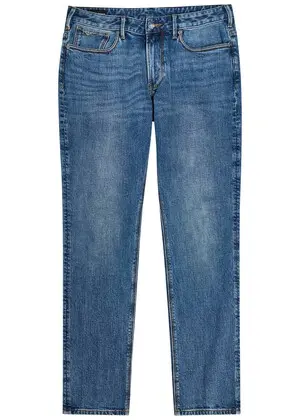 Emporio Armani J06 Slim-leg Jeans - Mid Blu