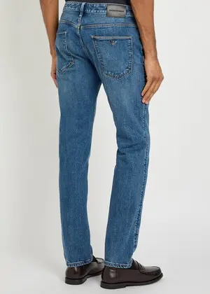 Emporio Armani J06 Slim-leg Jeans - Mid Blu