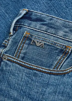 Emporio Armani J06 Slim-leg Jeans - Mid Blu