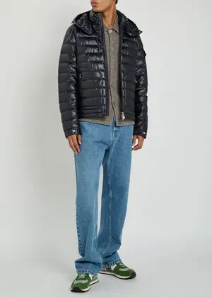 Moncler Lauros Padded Shell Jacket - Navy