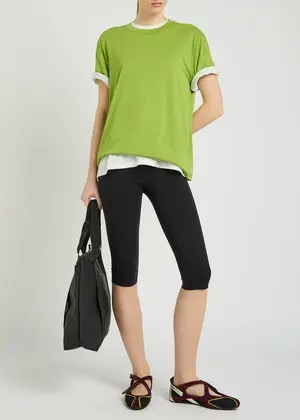 Literary Sport Lena Stretch-jersey Capri Leggings