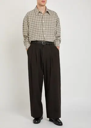Studio Nicholson Pleated Wide-leg Trousers