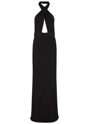 Cut-Out Halterneck Evening Dresses