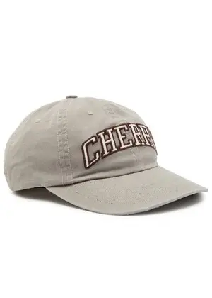 CHERRY LOS ANGELES Logo-embroidered Cotton Cap - Grey