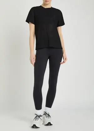 Literary Sport Magda Perforated Stretch-jersey T-shirt