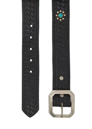 CHERRY LOS ANGELES Studded Eagle Leather Belt