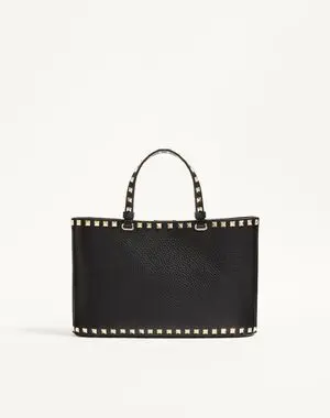 Valentino Garavani Rockstud Small Shopping Bag - Black
