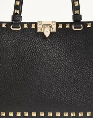 Valentino Garavani Rockstud Small Shopping Bag - Black