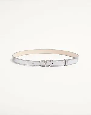 Valentino Garavani Vlogo Signature Belt - Silver