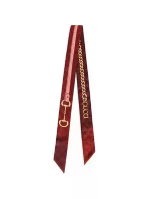 Gucci Printed Silk Scarf - Red