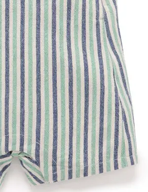 PUREBABY Striped Overalls