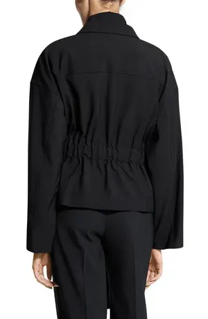 Theory Tie Waist Stretch Wool Jacket