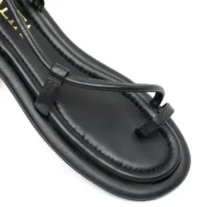 ALTA Aurora Strappy Leather Sandals - Black